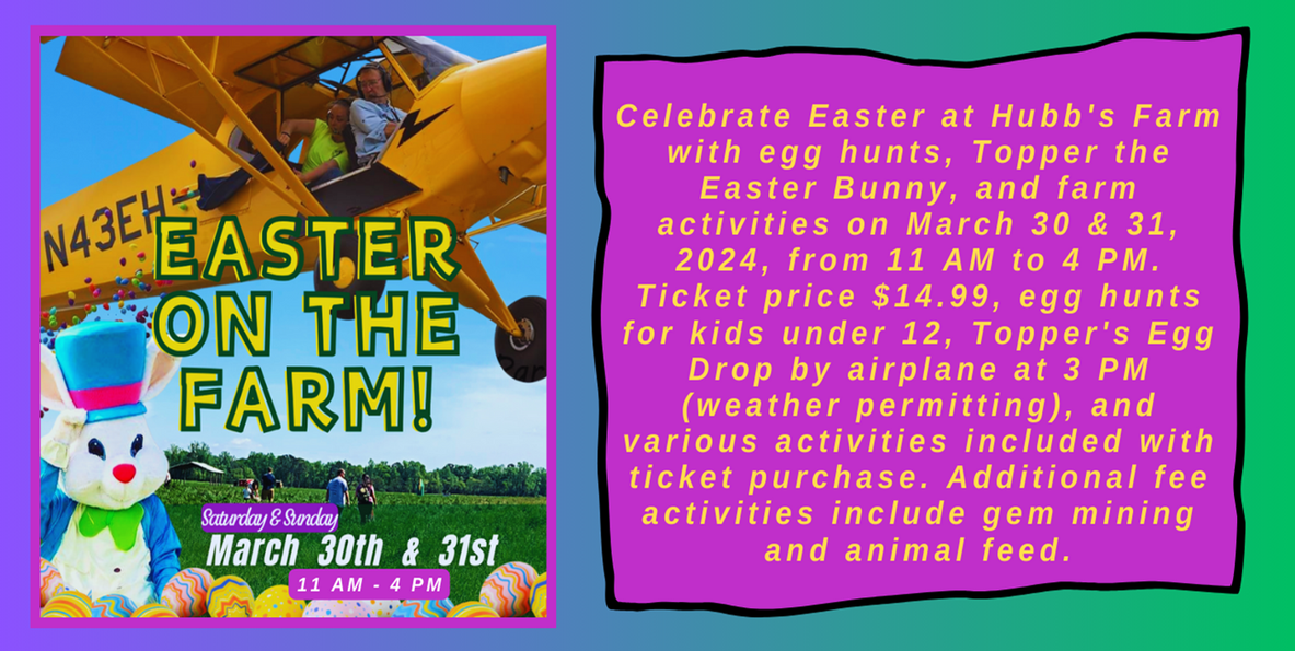 Easter on the Farm - Hubb's Farm | Visit Sampson NC : Visit Sampson NC